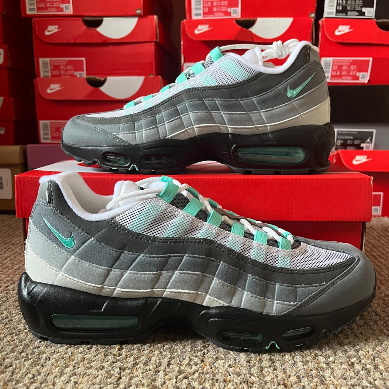 Nike Air Max 95 Hyper Turquoise 💙🌿 Deadstock &... - Depop