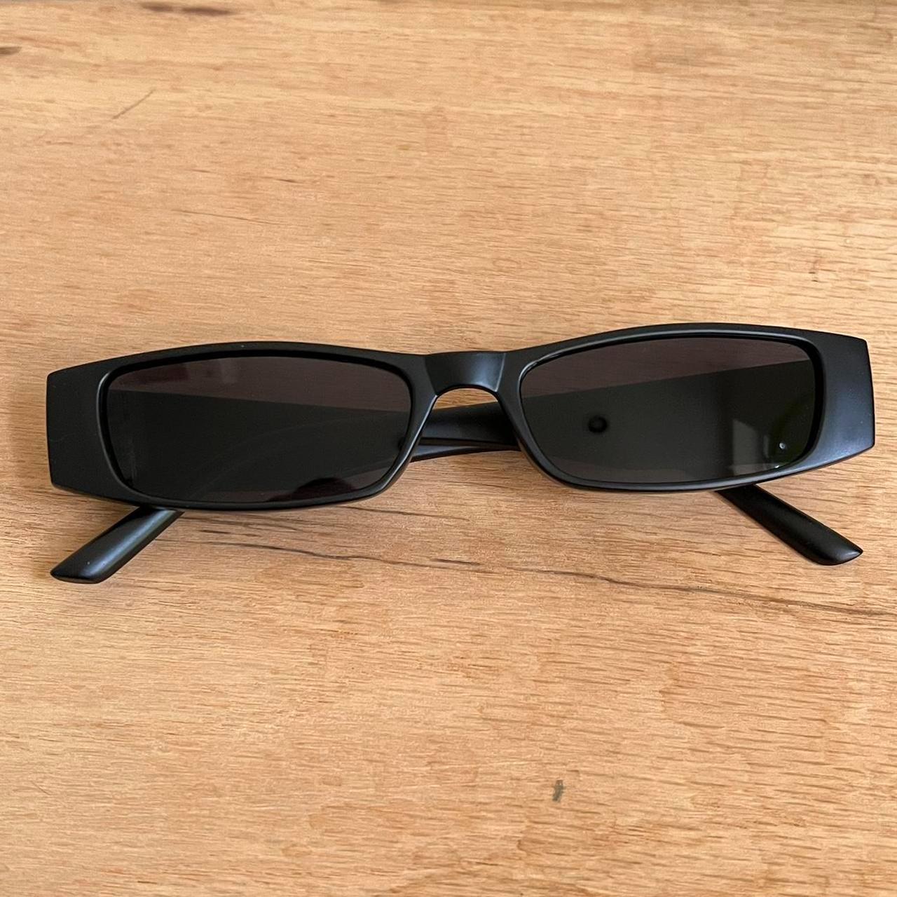 unique sick dope black slim rectangle... | Depop