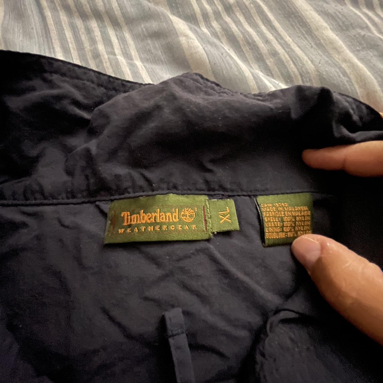 vintage red timberland windbreaker size xl - Depop