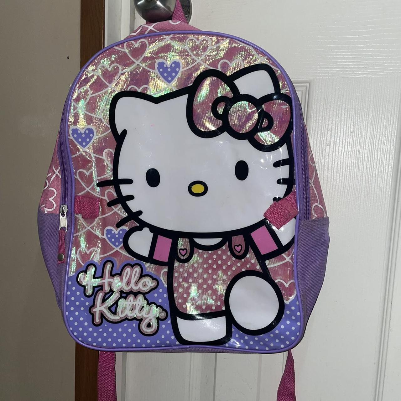 Hello Kitty small school backpack flaws on... - Depop