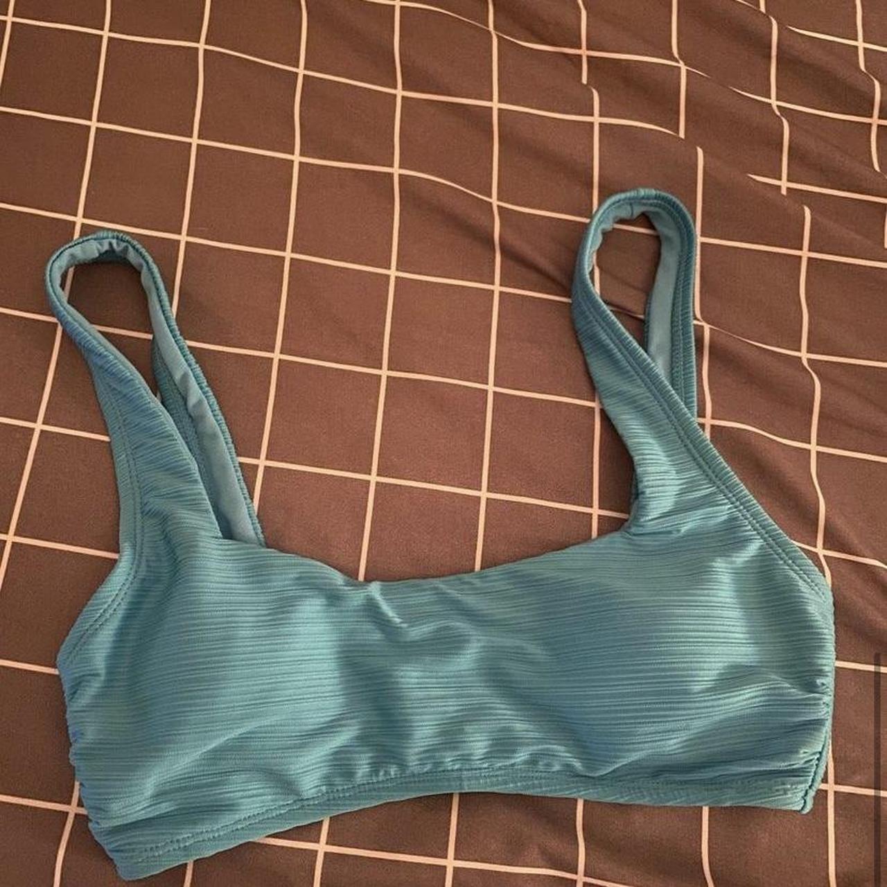 Super cute blue bathing suit top! - Depop