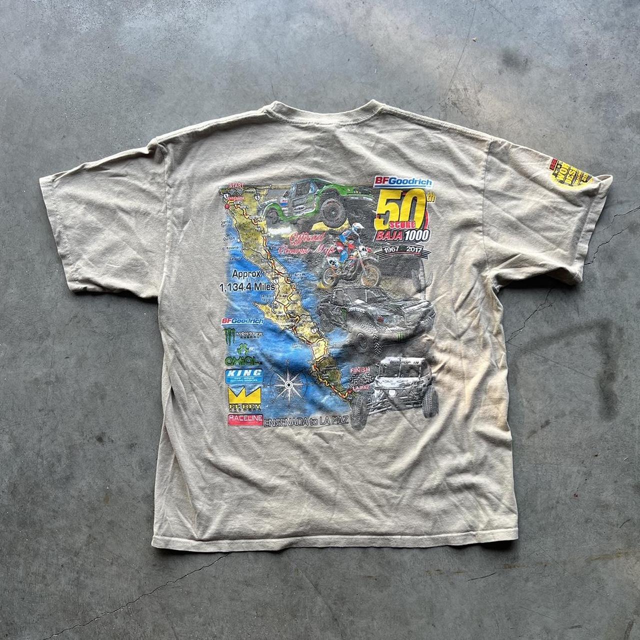Y2K Nascar Style Goodrich Racing Graphic Shirt... - Depop