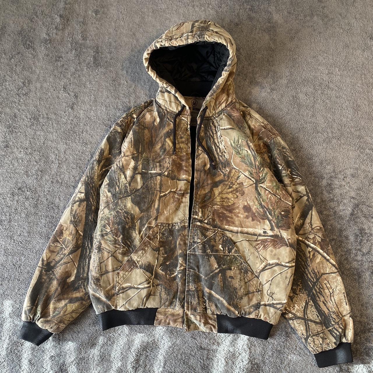 Vintage Y2k Game winner camo jackets Missing zipper... - Depop