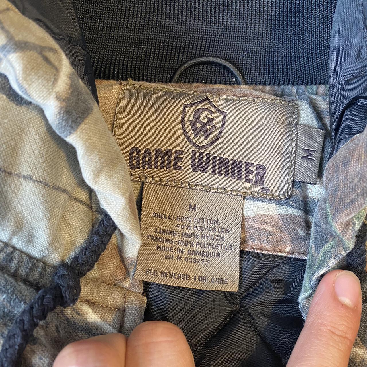 Vintage Y2k Game winner camo jackets Missing zipper... - Depop