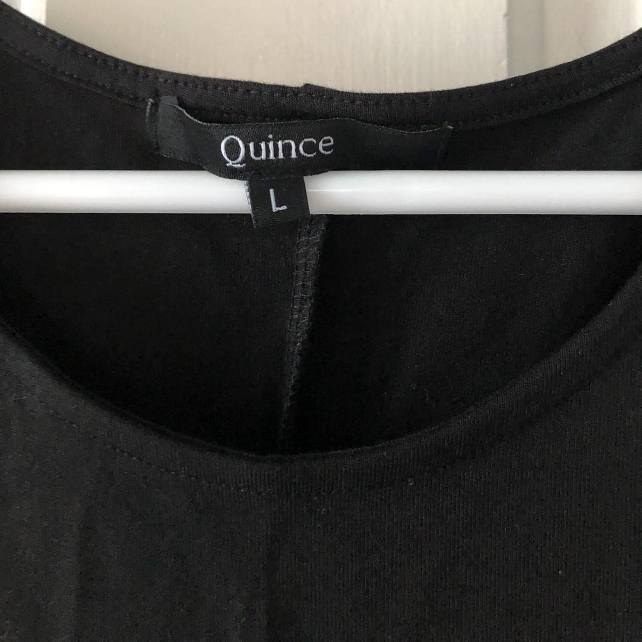 Brand new quince dress in black size large. Got as a... - Depop