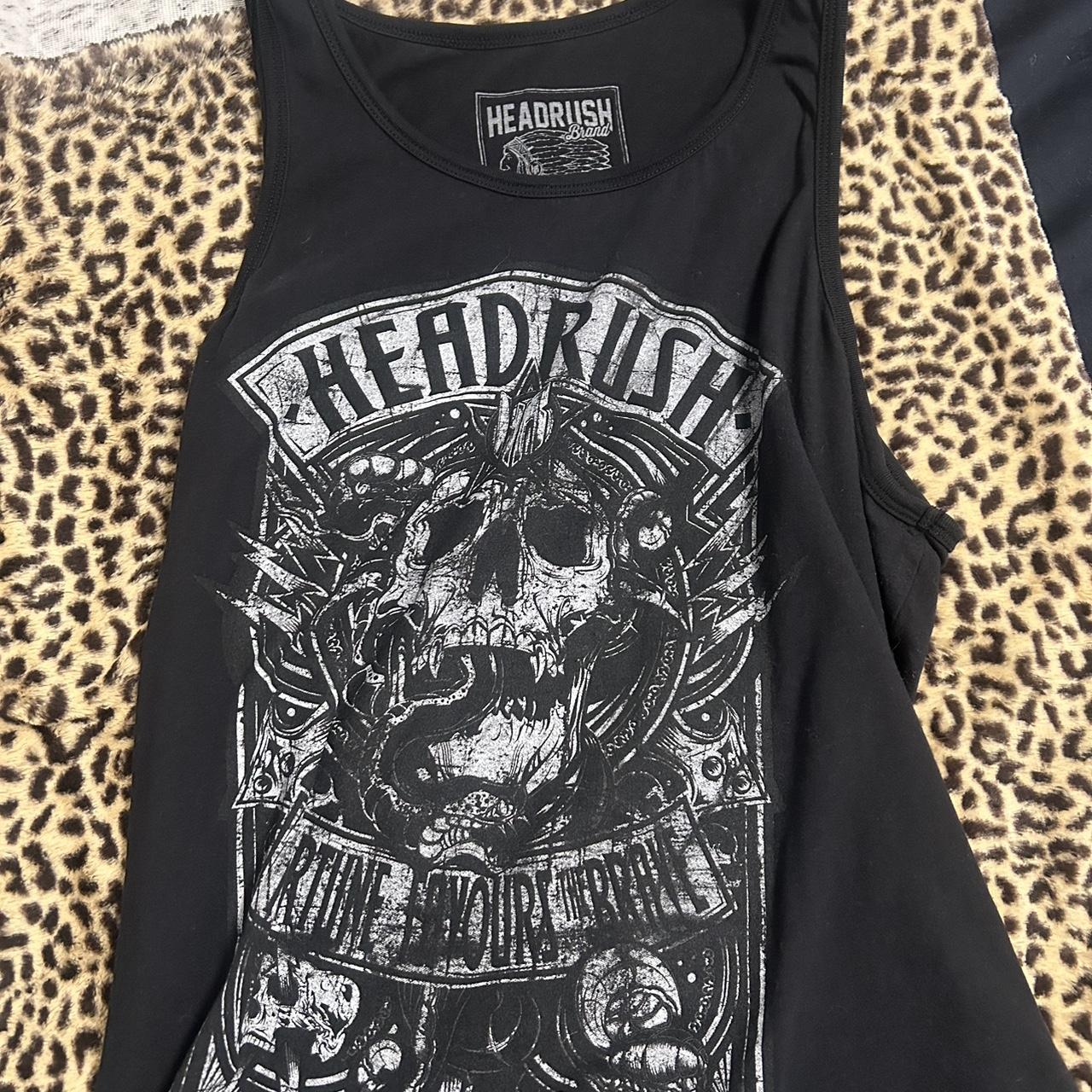 Xxx Large head rush band baggy tee - Depop