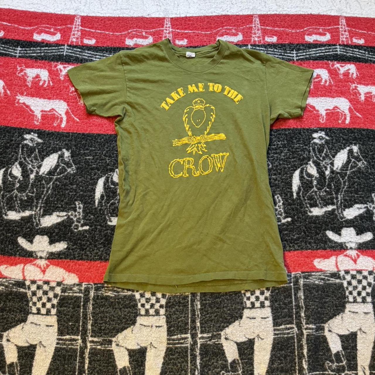Vintage 70s Take Me To The Crow Tee Item as pictured... | Depop