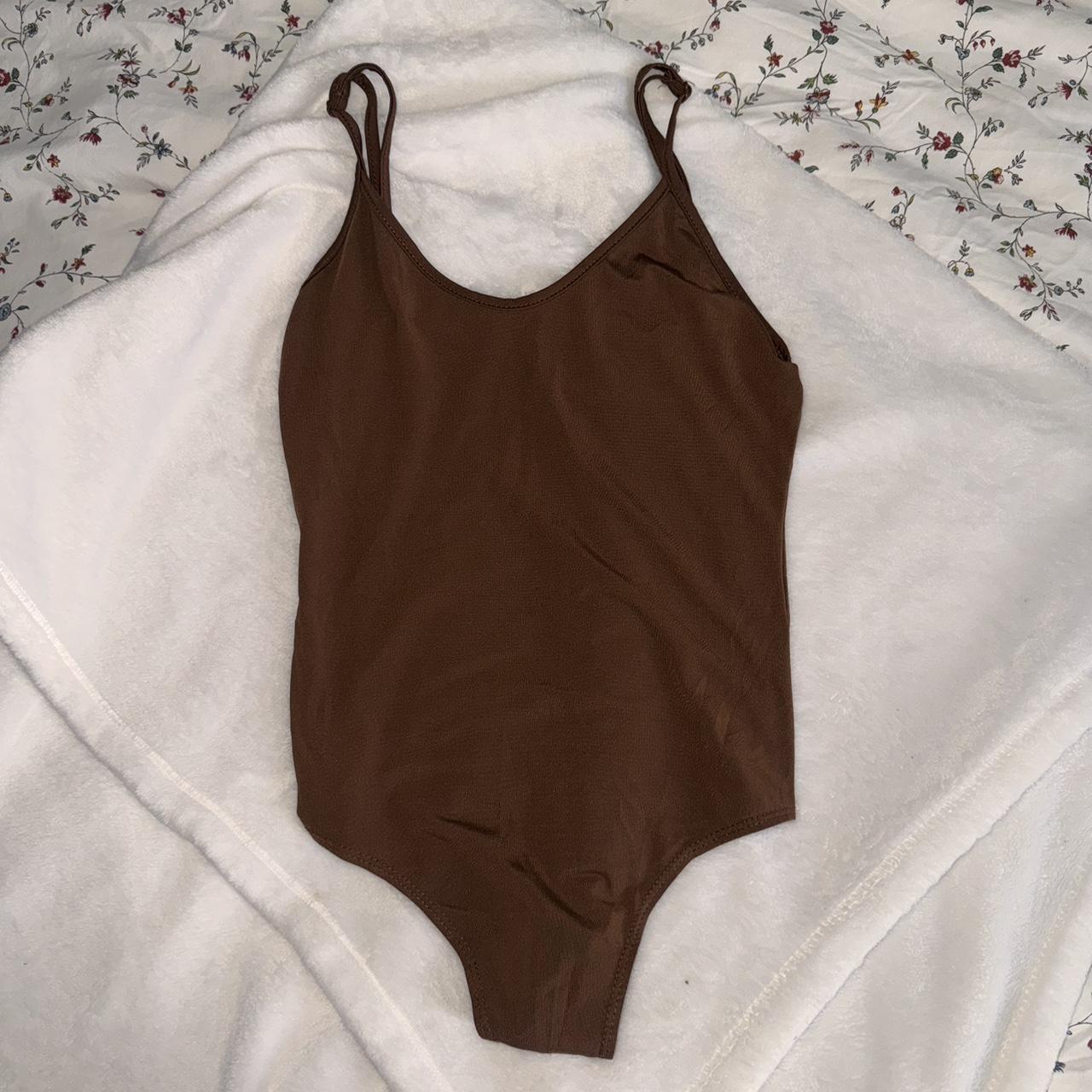 Brown shirt (bodysuit) - Depop