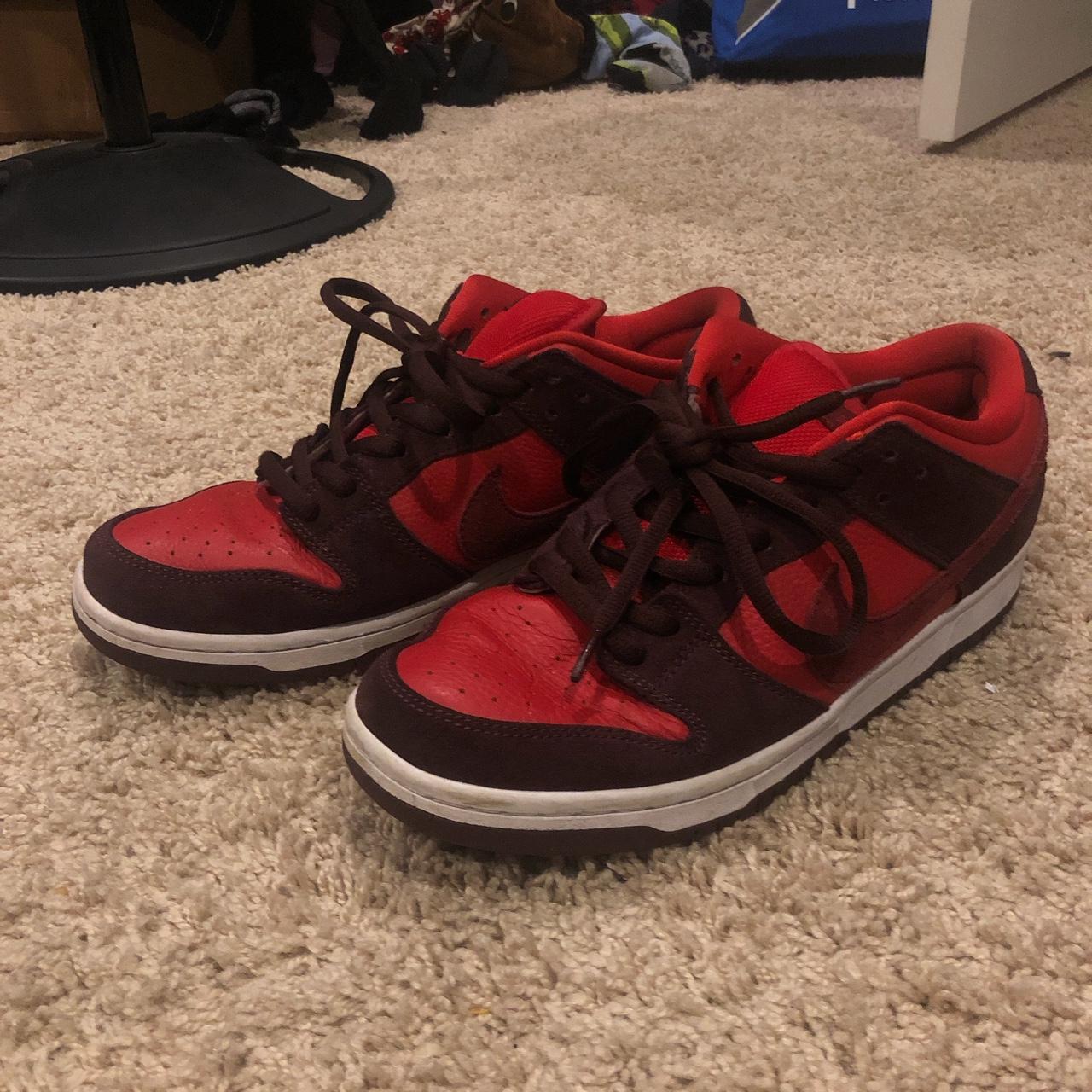 Nike SB Cherry dunks 🍒 A lil beat up* - Depop