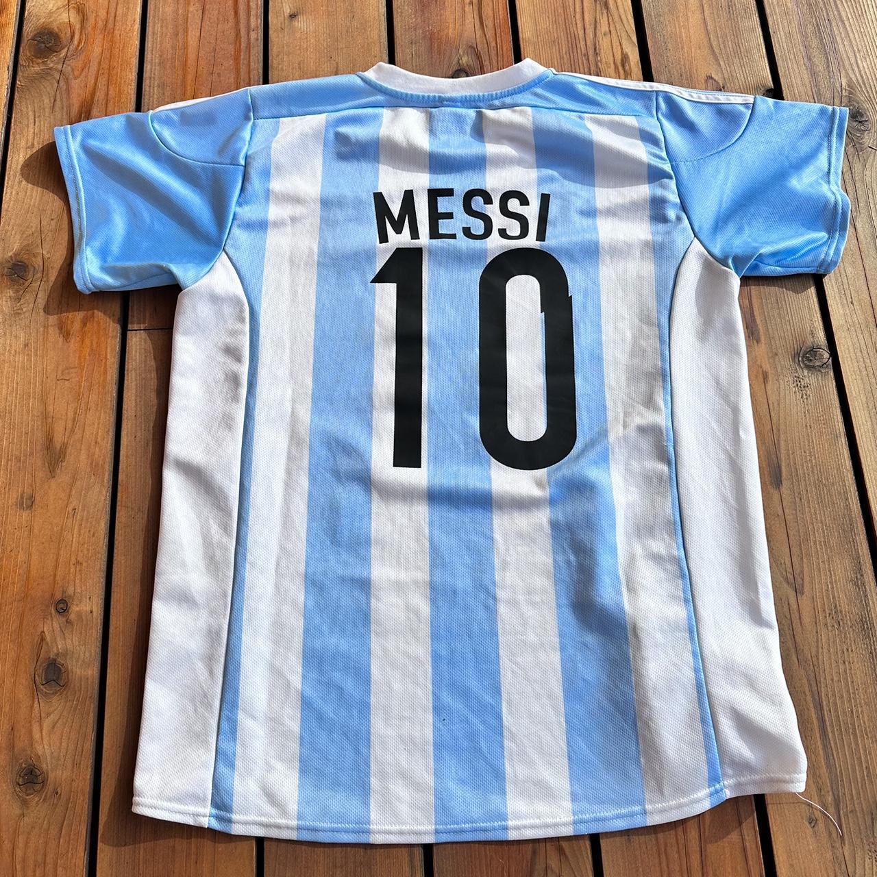 Late 90s/Y2K Lionel Messi Argentina Adidas... - Depop