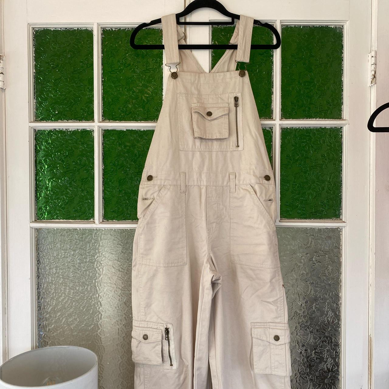 Amazing beige women overalls fit so nicely Brought... - Depop