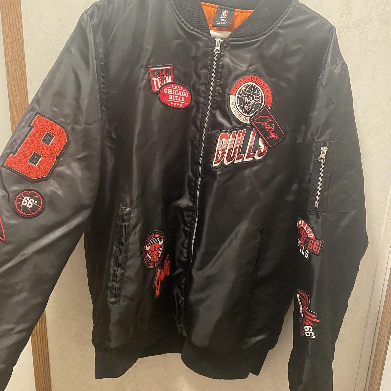 Official nba bulls bomber Mint condition never worn... - Depop