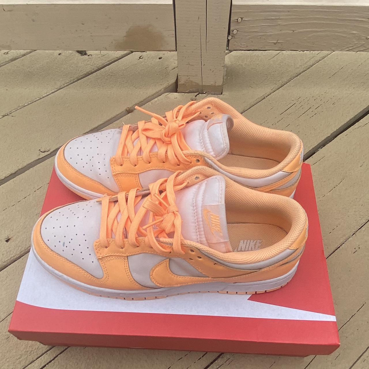 Nike Dunk Low “Peach Cream” Size 10M Lightly Worn... - Depop