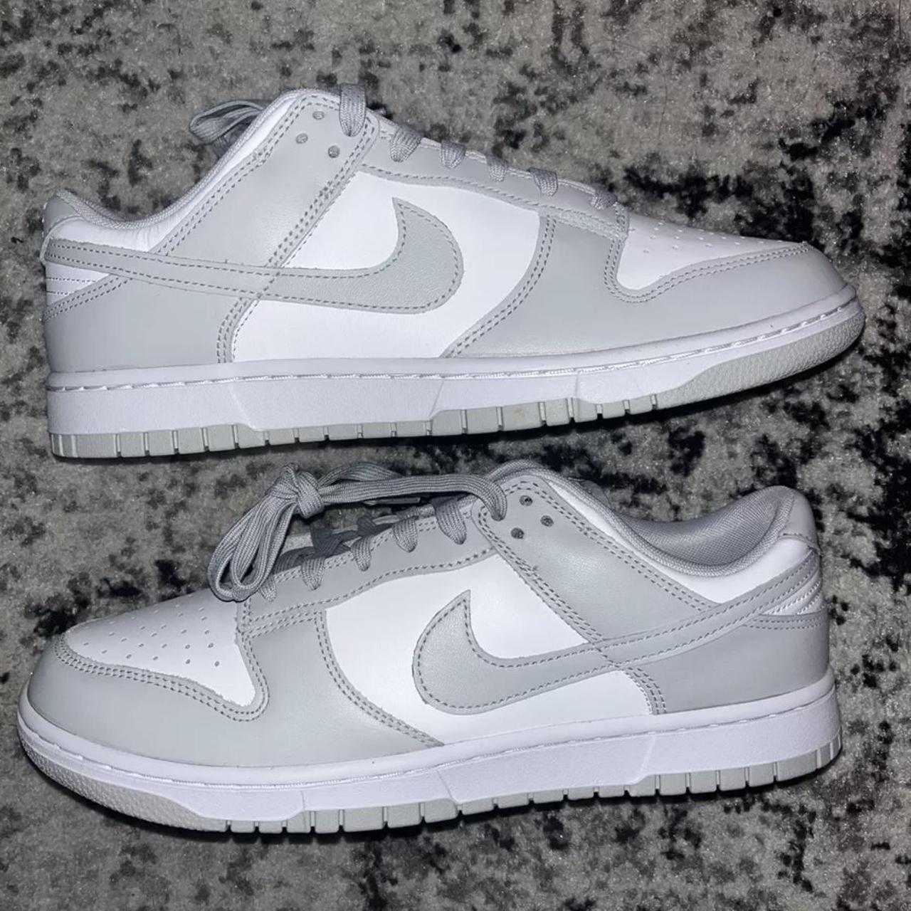 Nike dunk low grey fog men’s size 11 - Depop