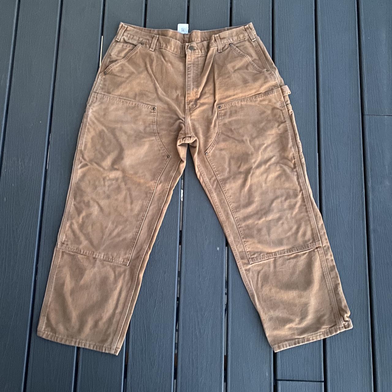 Vintage Carhartt Double knees (40x30) Original... - Depop