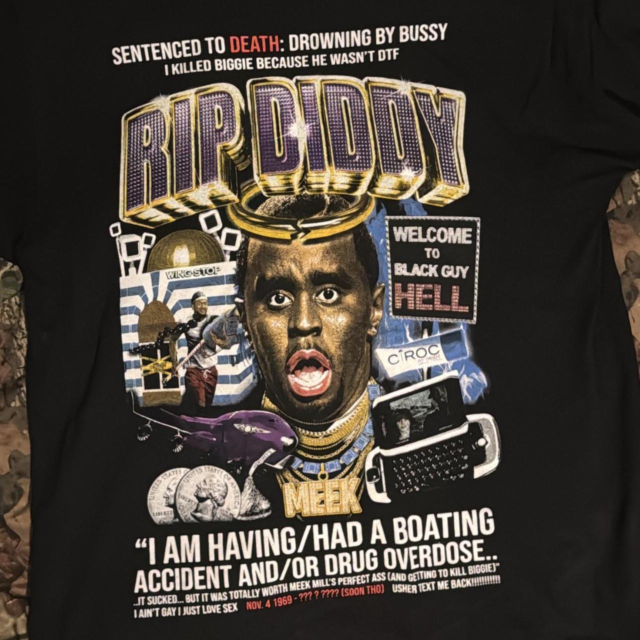 Cashstar Sam Hyde RIP Diddy shirt, size L Sam Hyde... - Depop