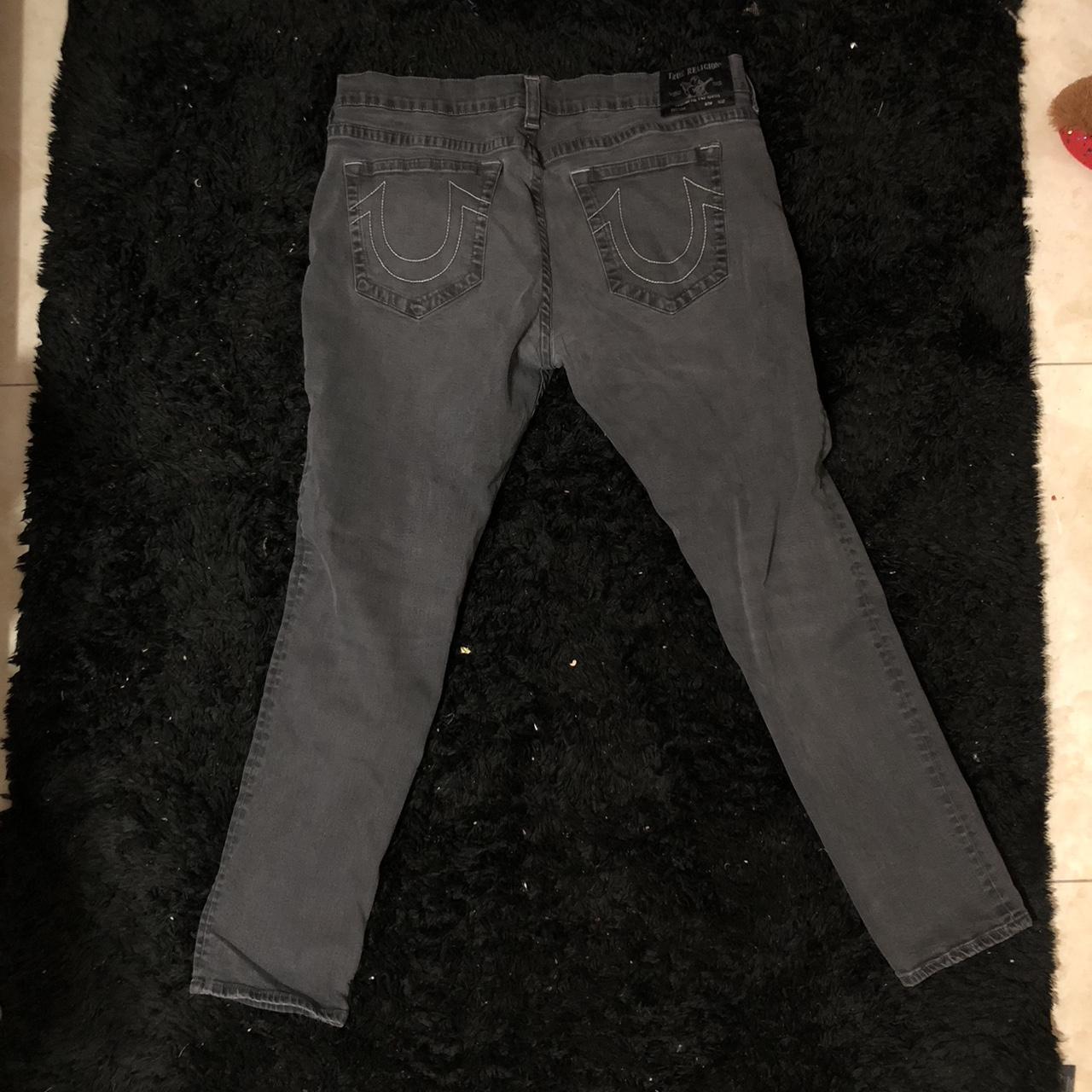 True Religion Grey Relaxed Skinny Jeans, 42’ Open to... - Depop