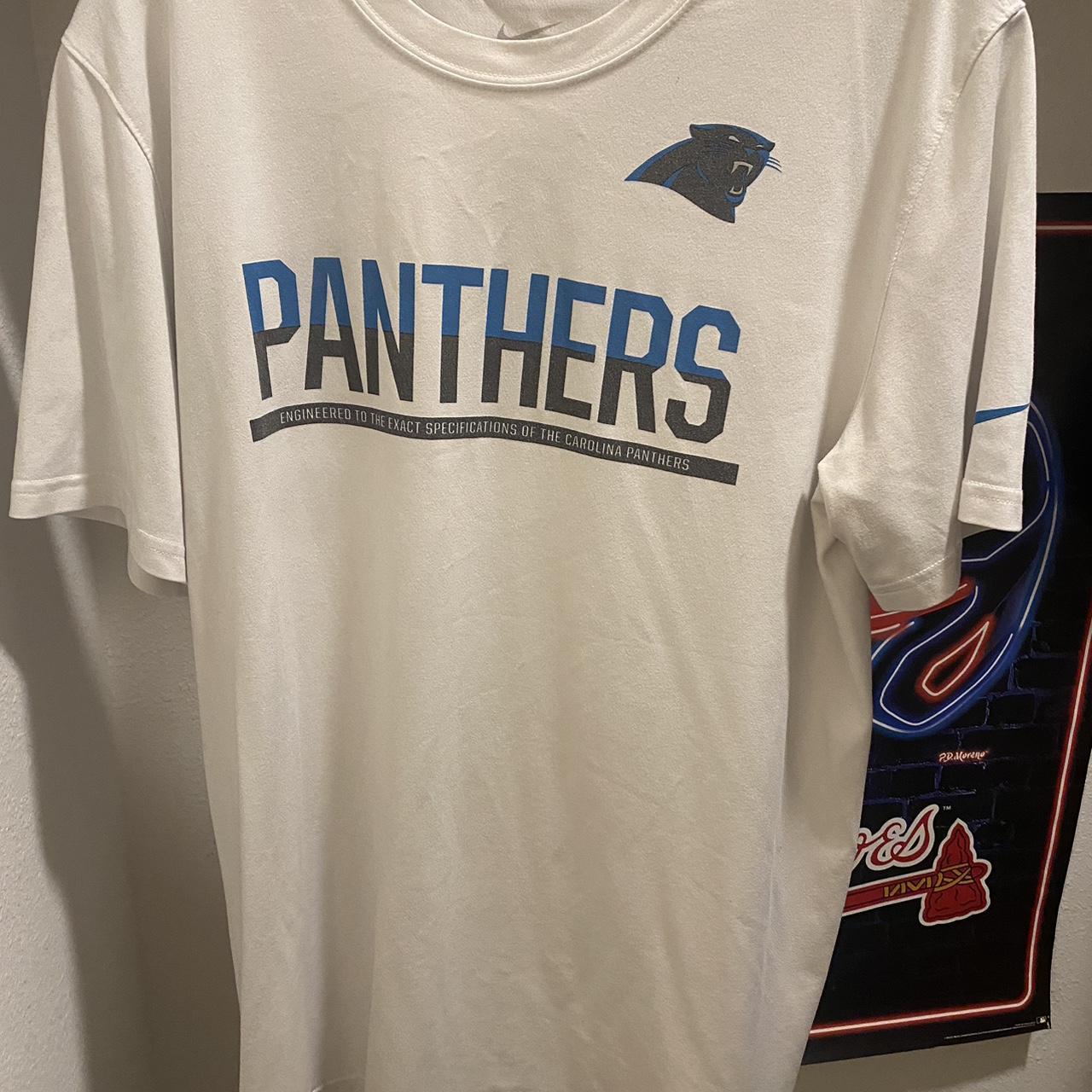 Nike Carolina Panthers white tee - Depop