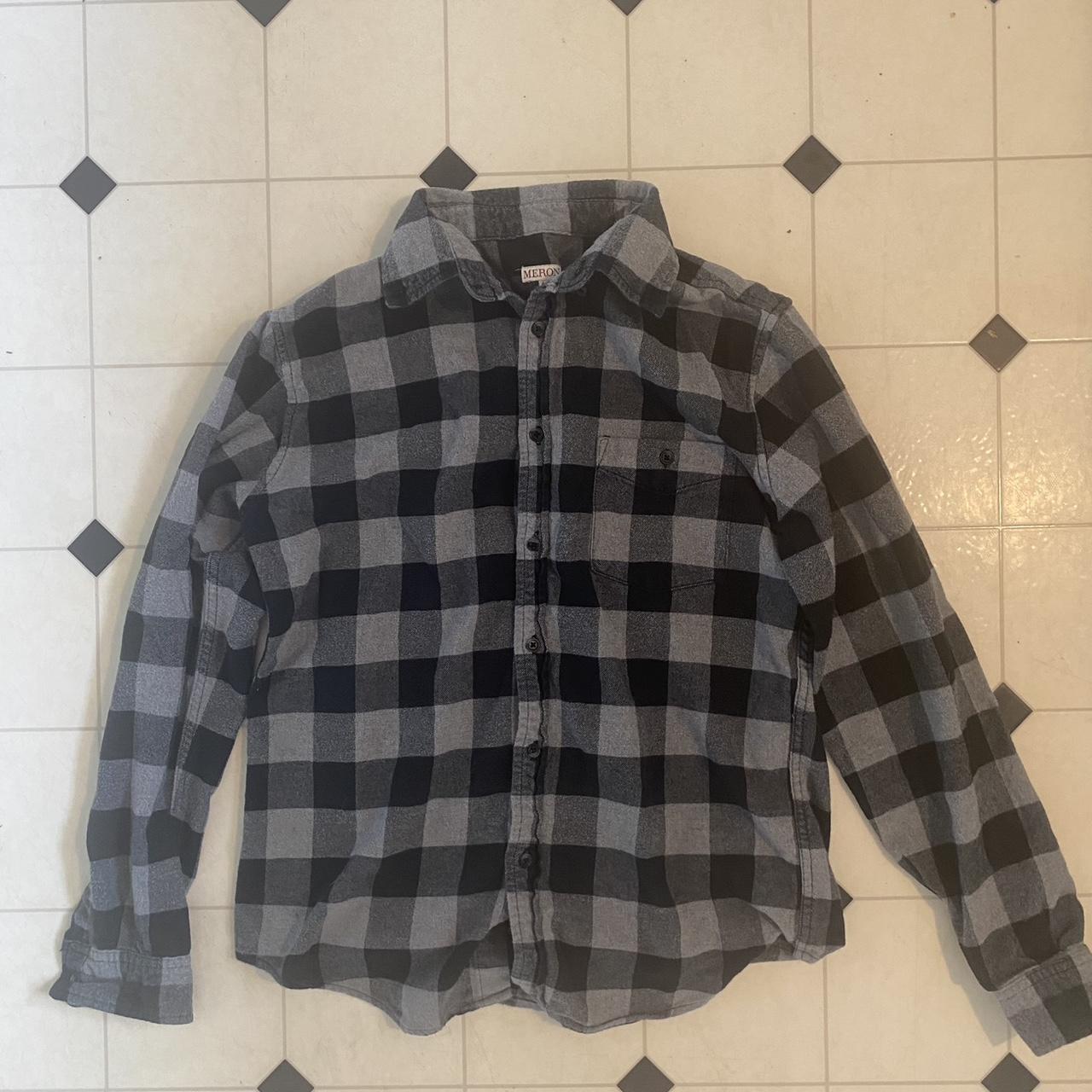 Vintage Merona Black and Grey High Quality Long... - Depop