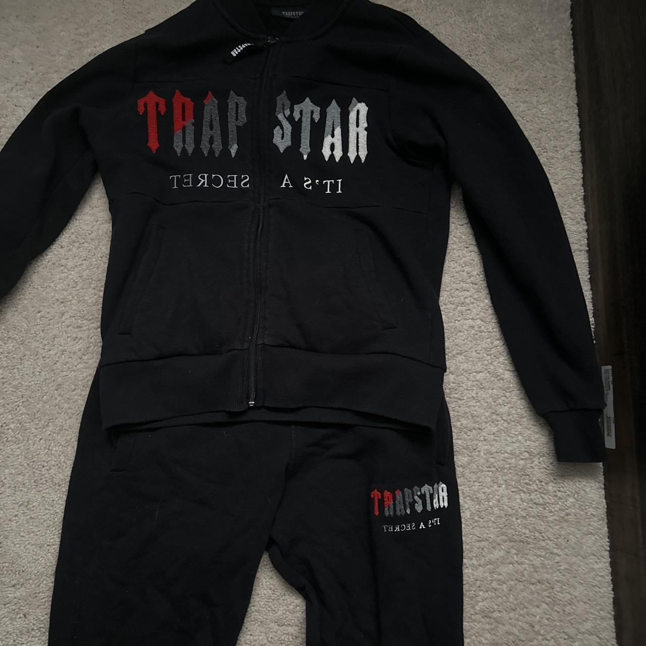 Trapstar Men's Red and Black Jumpsuit | Depop