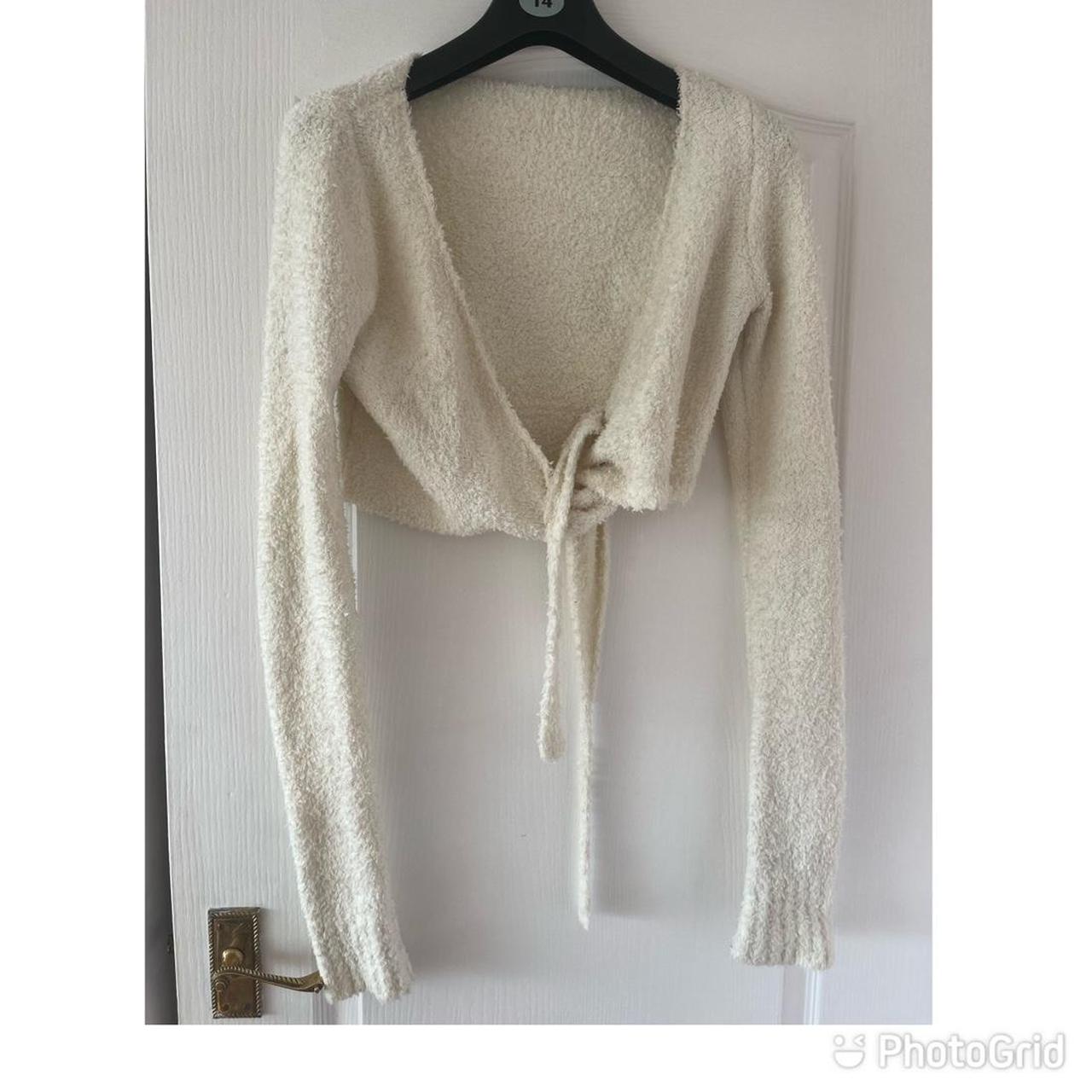 Skims cozy collection in cream cropped wrap over... - Depop