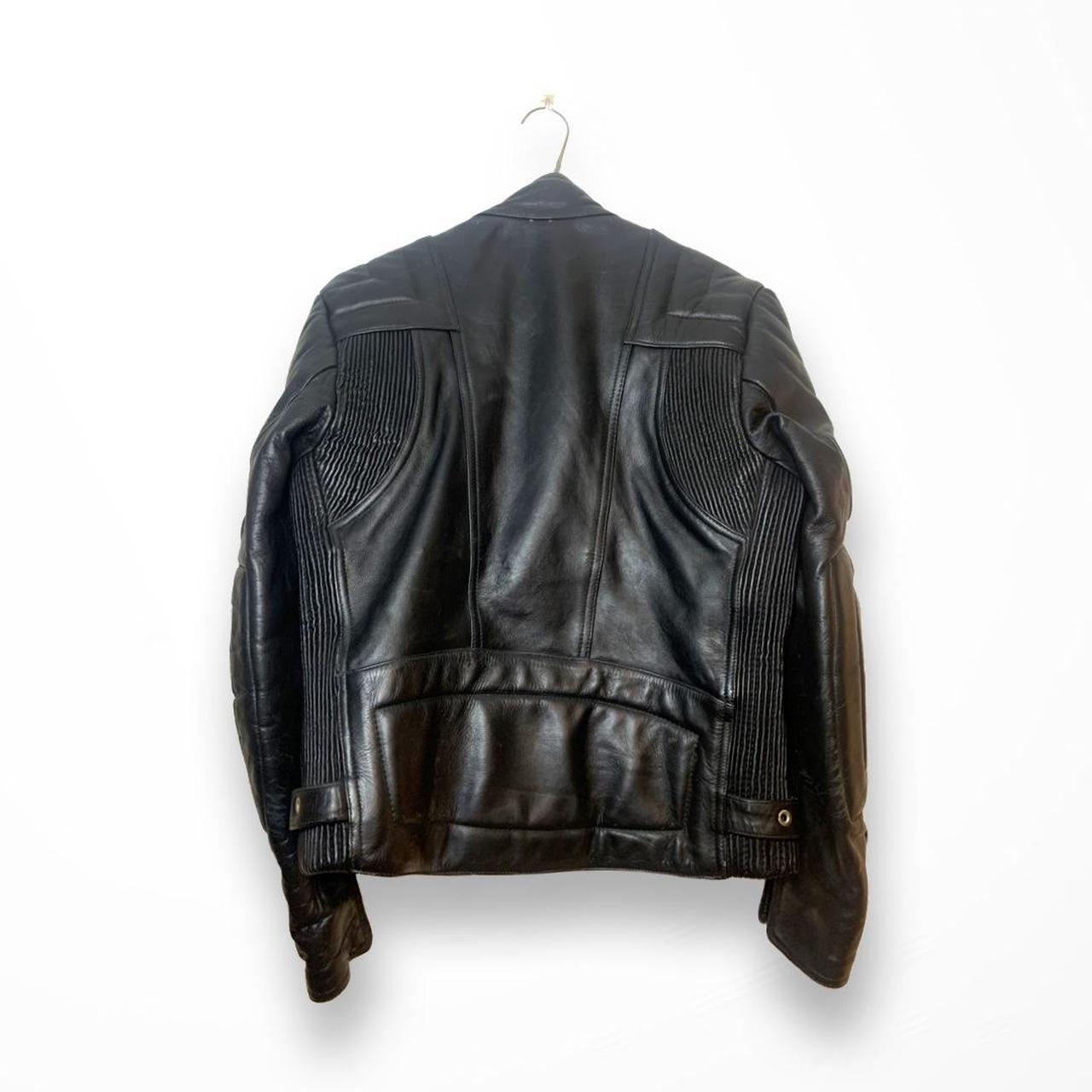 Ashman real leather racing biker jacket amazing... - Depop