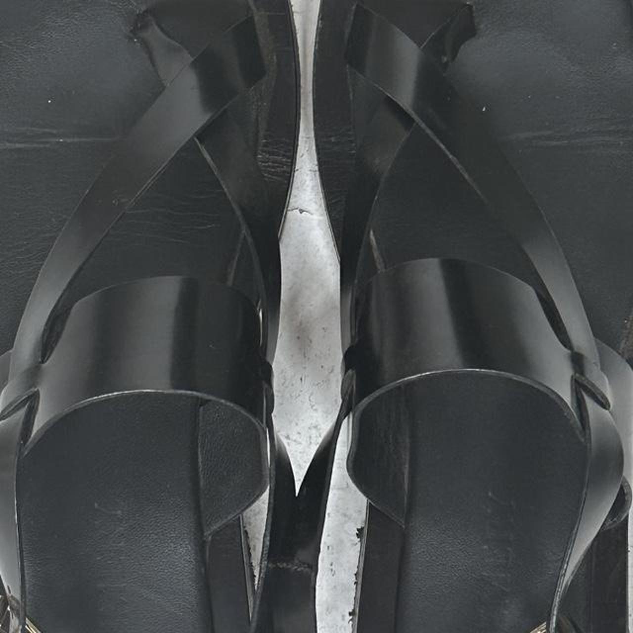 A EMERY Leather sandals, scuffed on bottom from... - Depop
