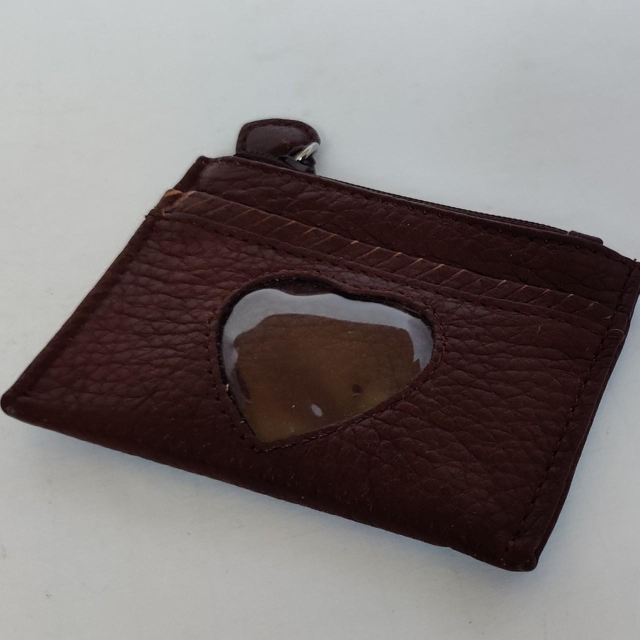 Tiny Brighton leather wallet Heart insert for id... | Depop