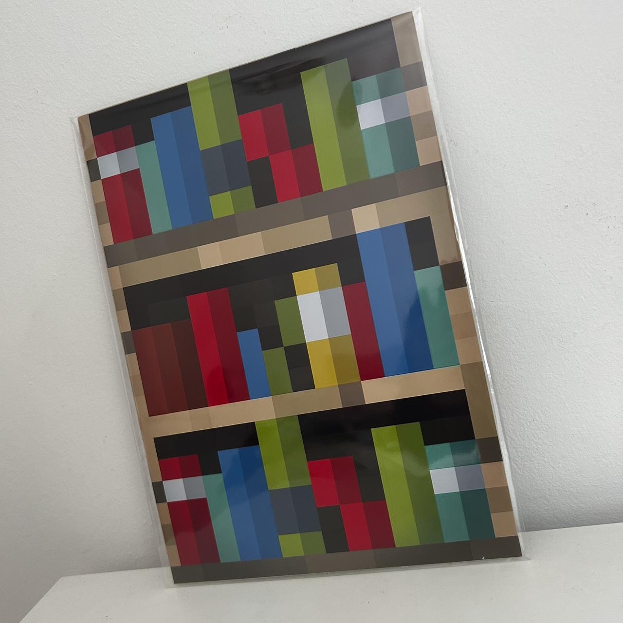 Minecraft Bookcase Poster (Medium A4) - Glossy... | Depop