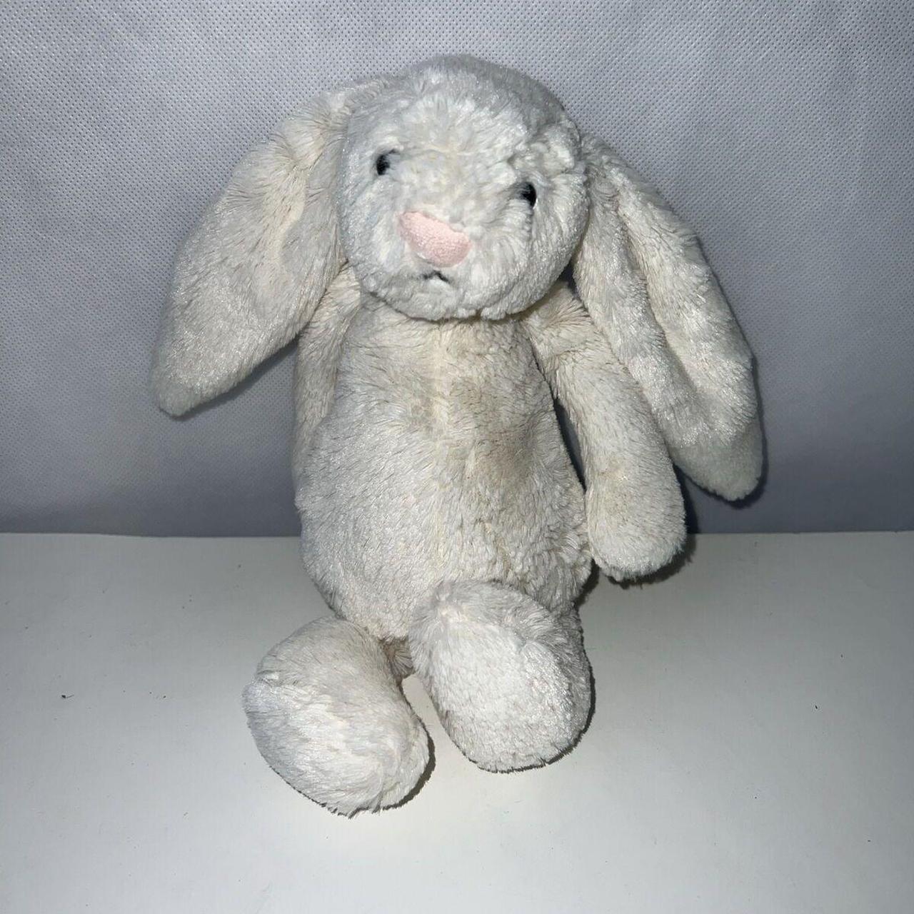 Jellycat Bashful White Bunny Rabbit Comforter Plush... - Depop