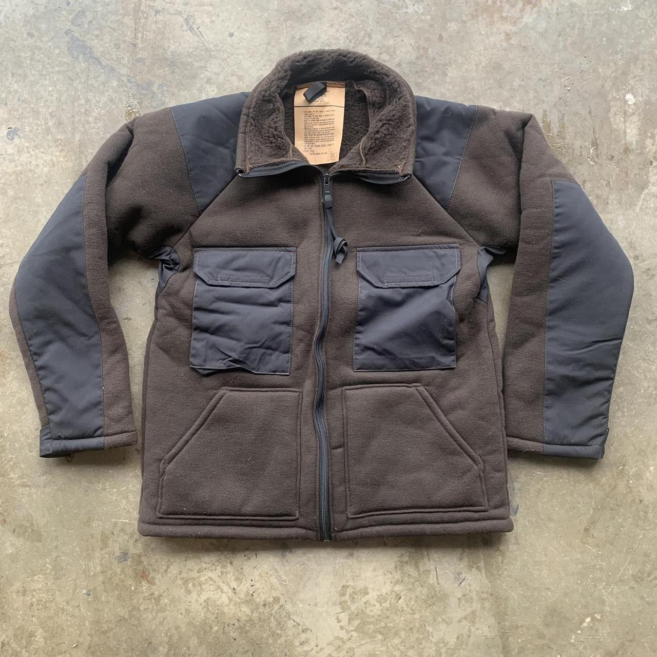 USGI Military “Bear Suit” jacket. Brown with black... - Depop