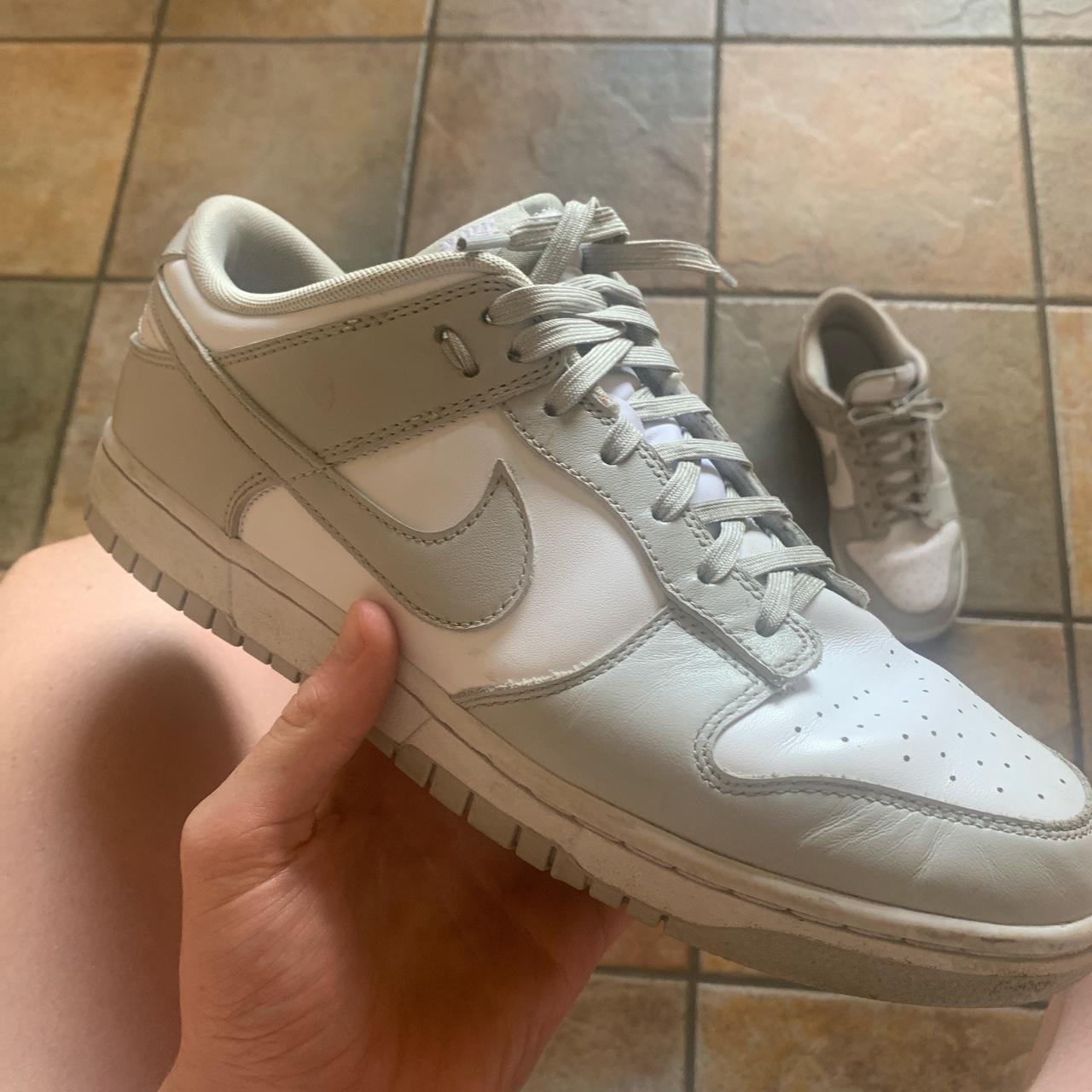 Grey fog dunks. are creased but can be removed with... - Depop