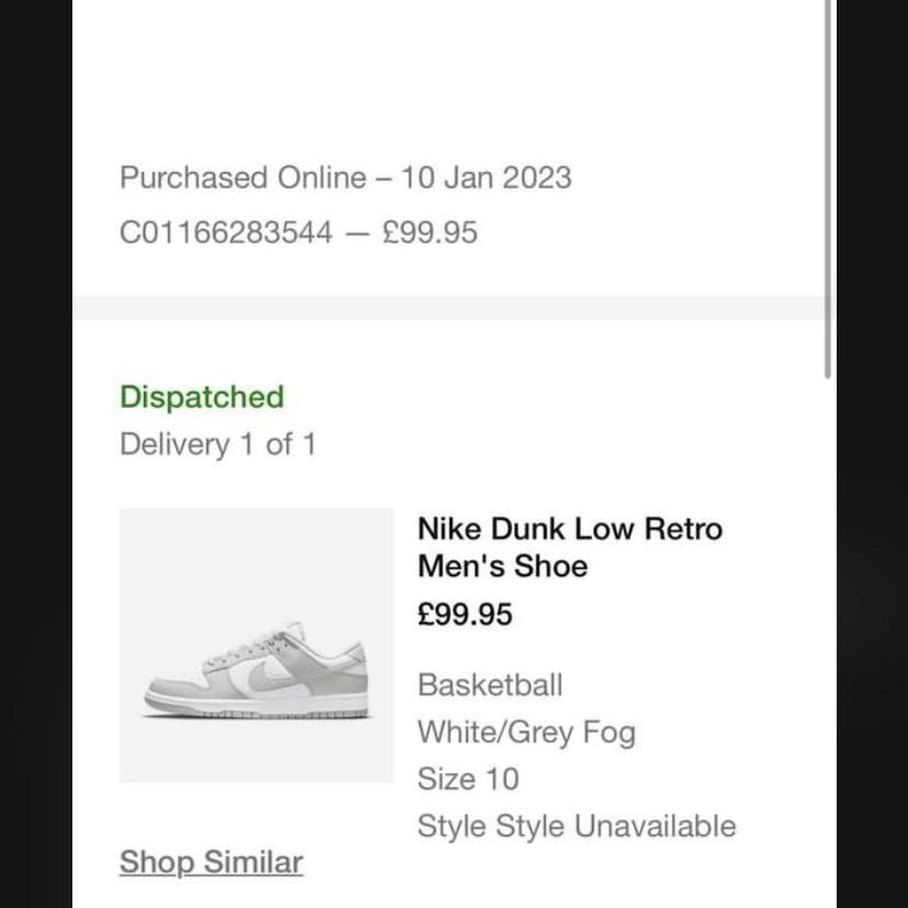 Grey fog dunks. are creased but can be removed with... - Depop