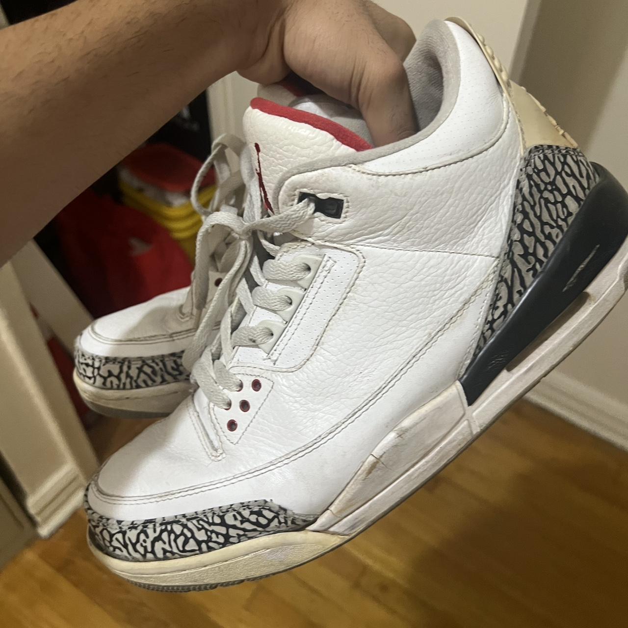 Jordan 3 size 12 Flaws shown Not that terrible of a... - Depop
