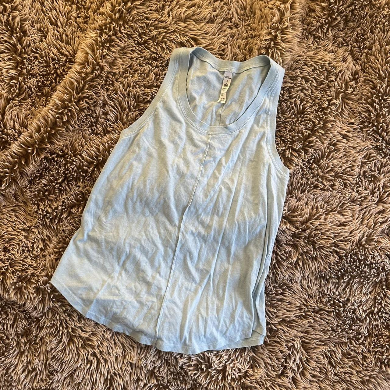 Blue Alo tank top #alo #aloyoga - Depop