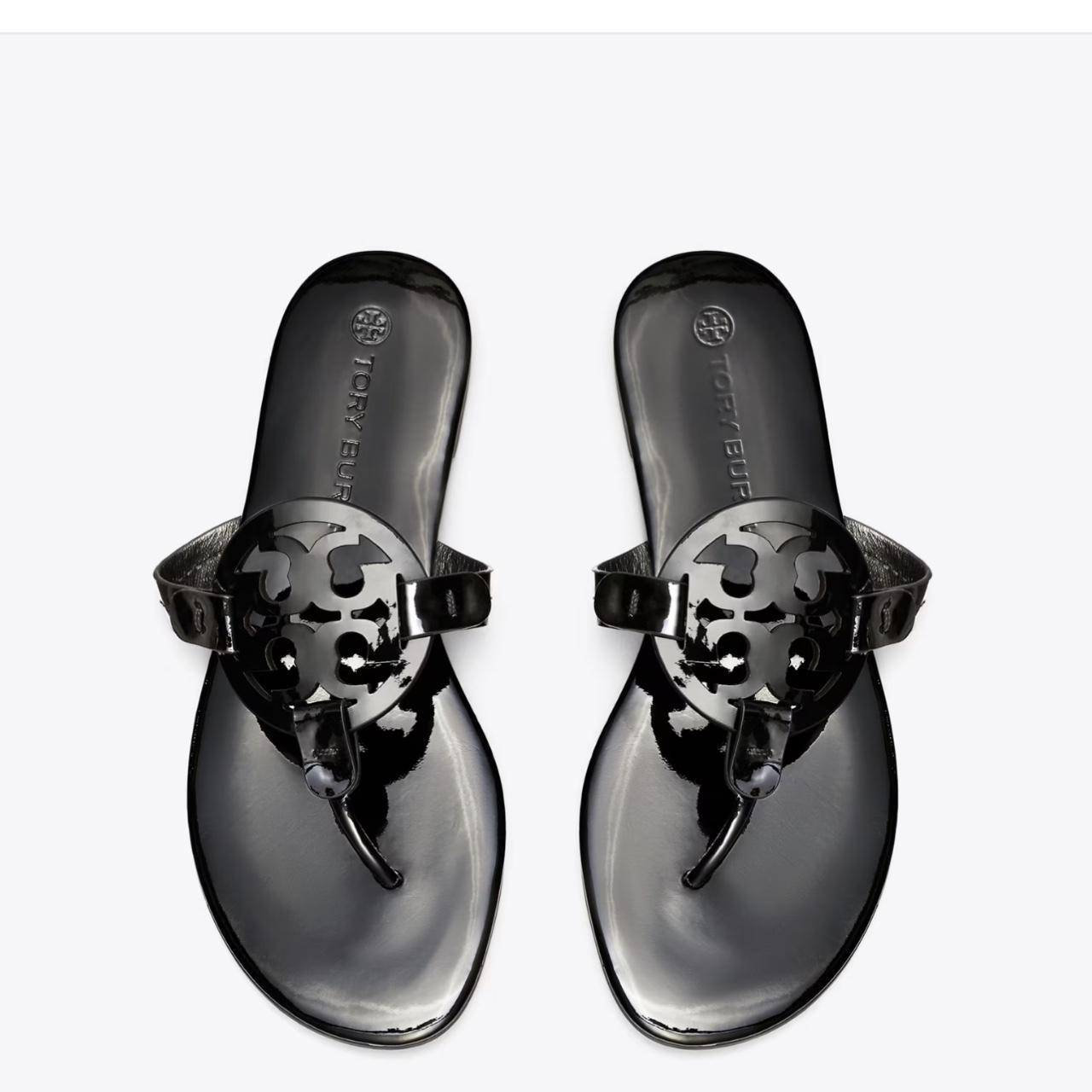 Tory Burch Women's Black Slides | Depop