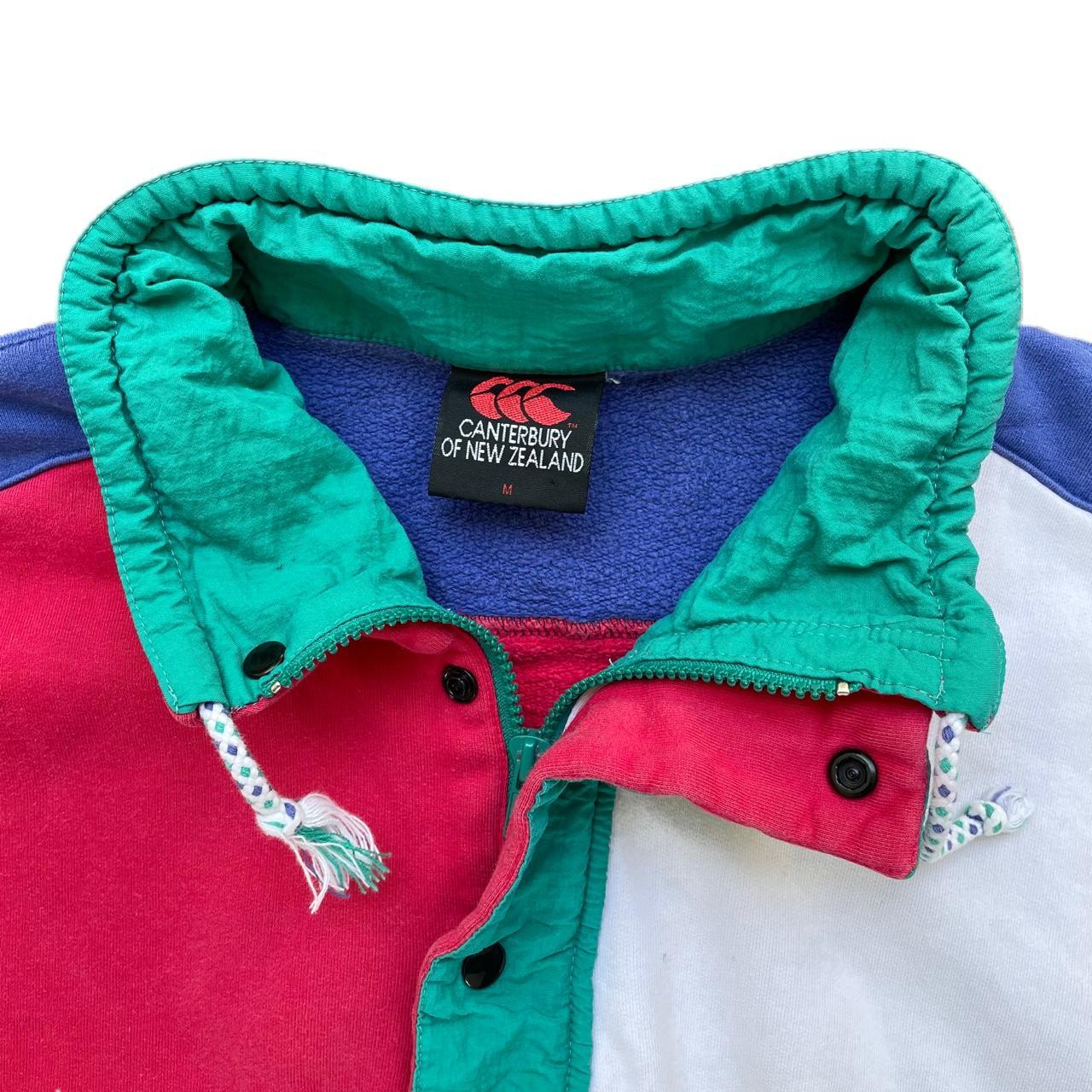 Vintage CANTERBURY OF NEW ZEALAND Pullover Zip... - Depop
