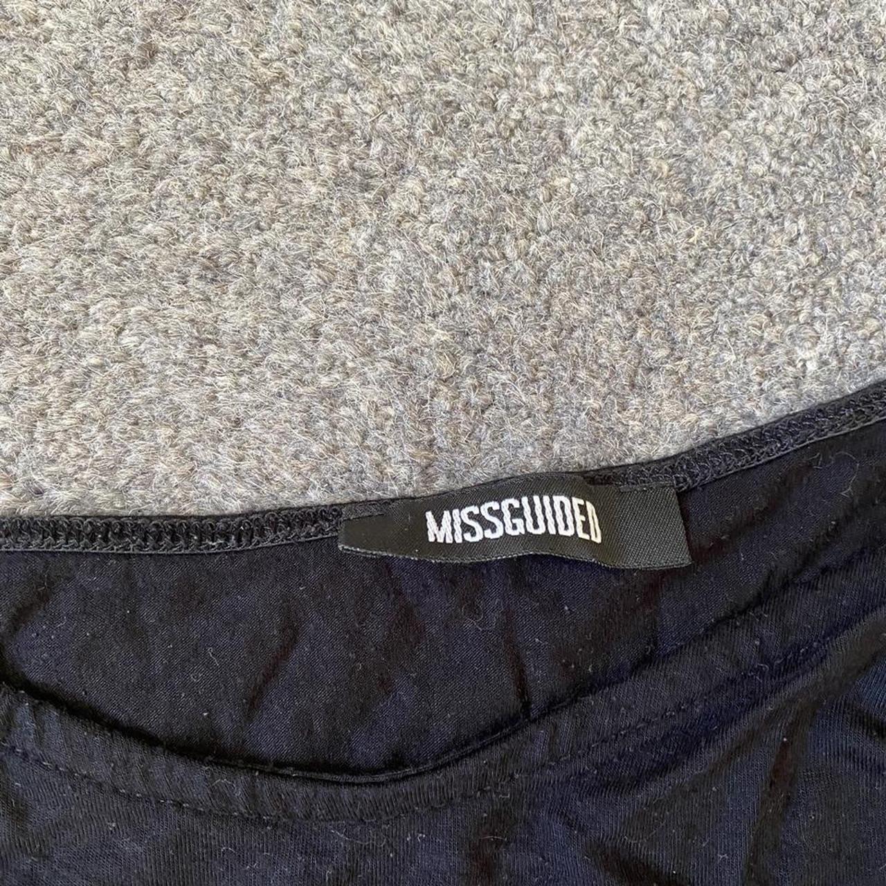 Black missguided off the shoulder long sleeve black... - Depop