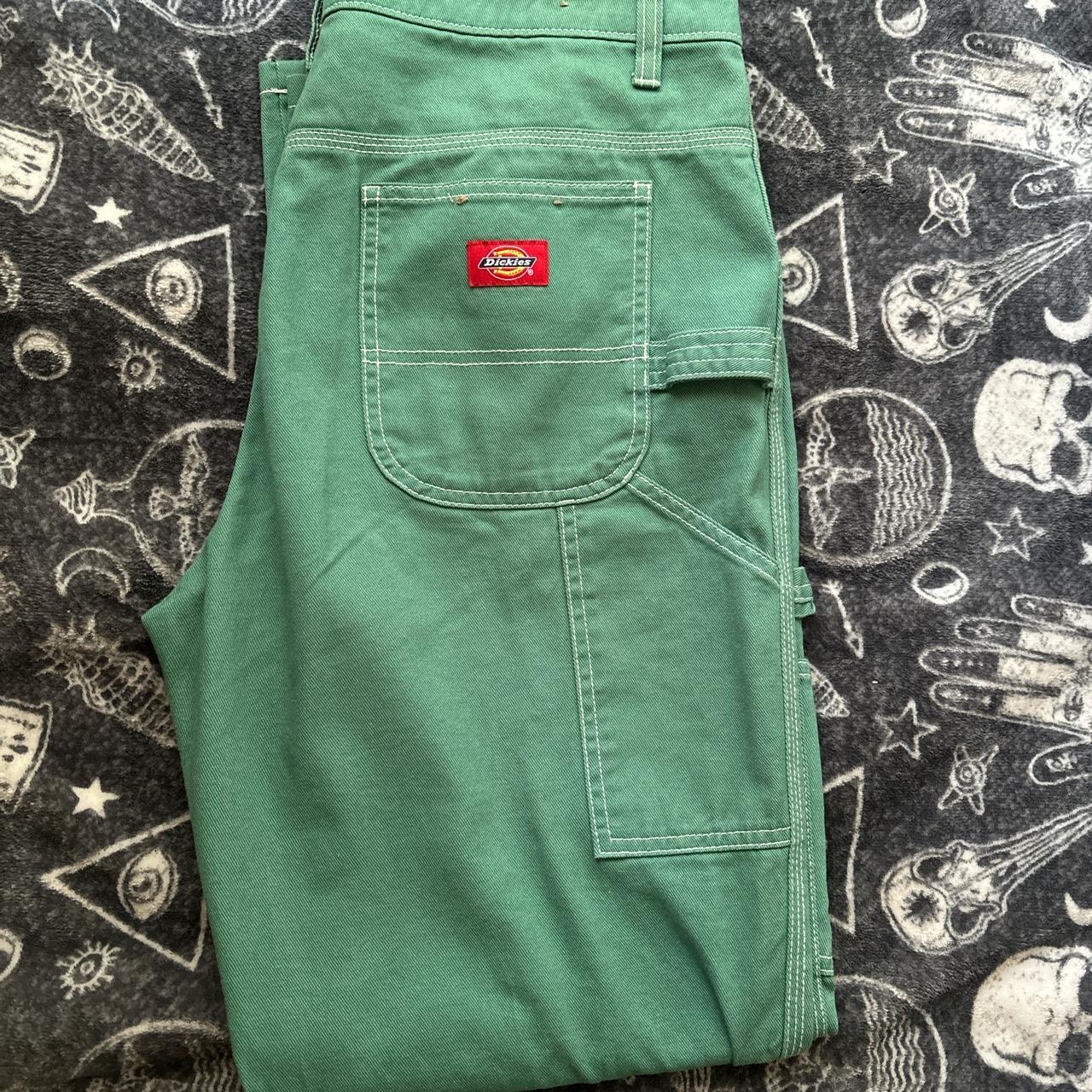 Womens Green Dickies Carpenter Pants Never Worn Depop