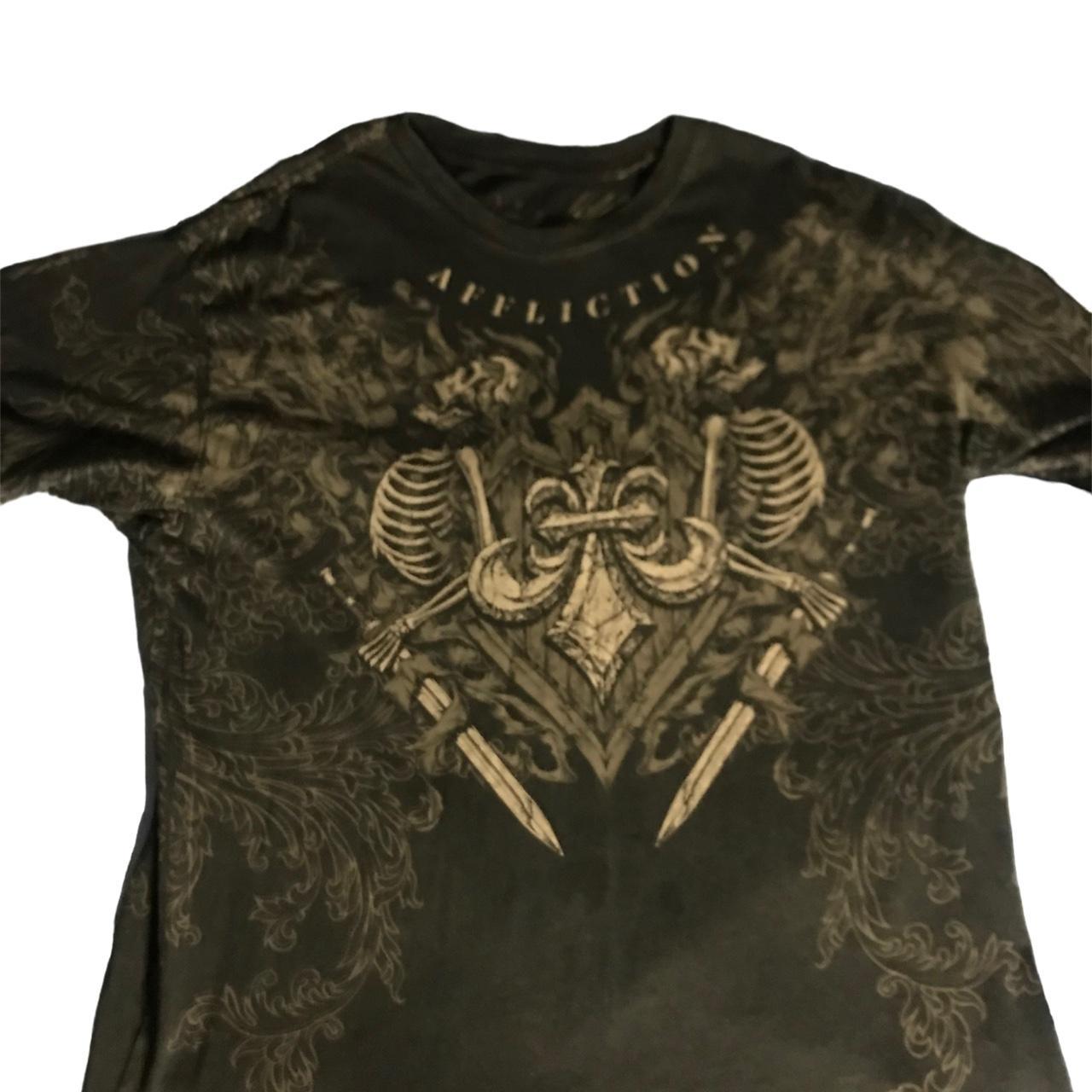 Affliction black label two sided t size... | Depop