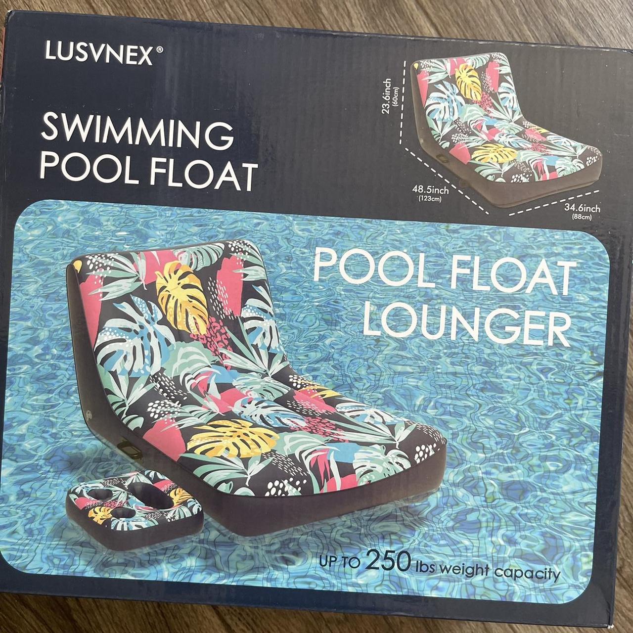 Lusvnex Pool Float Lounger Inflatable Floating Chair... | Depop