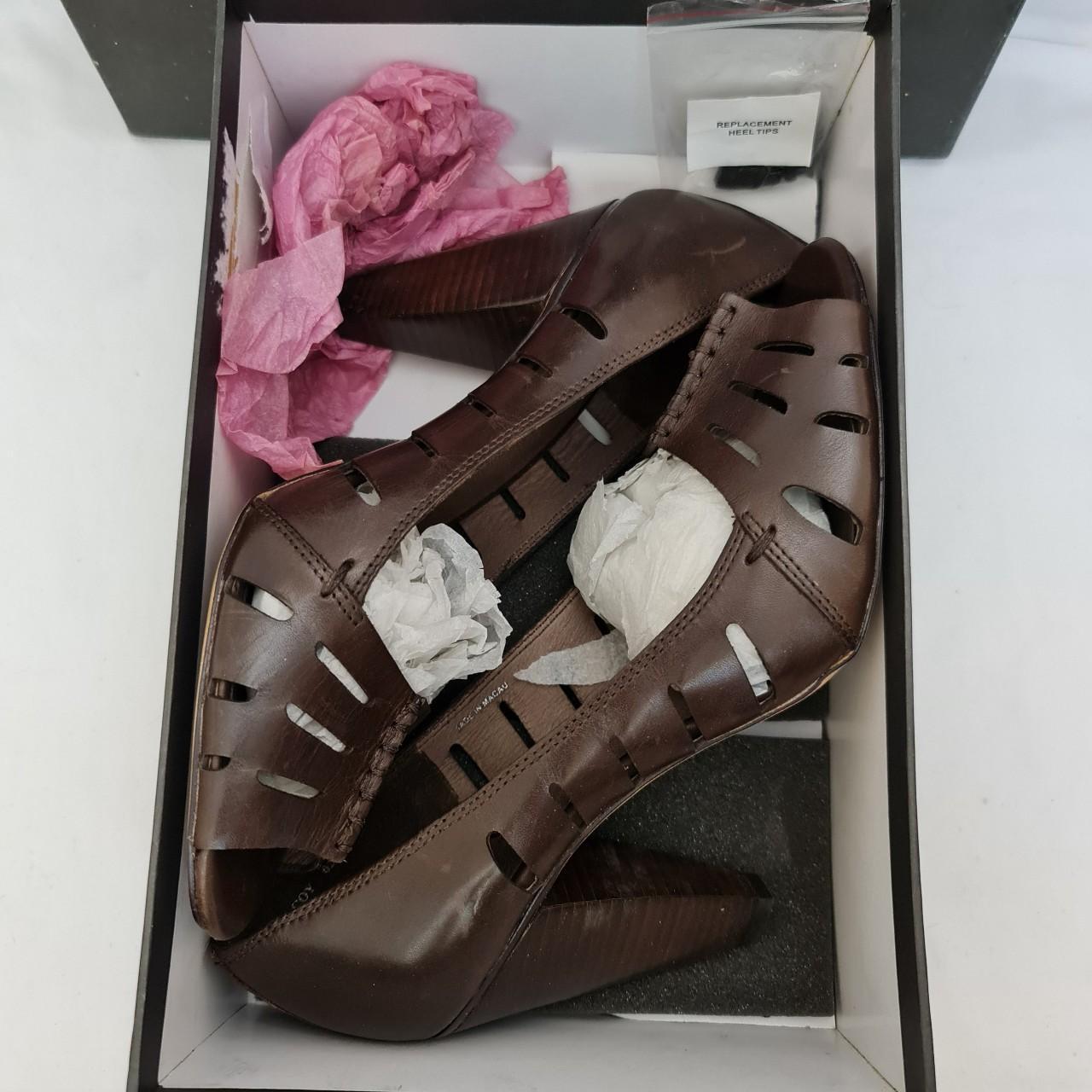 Jones Bootmaker Coy Womens Size 7 Court Heel Peep... - Depop