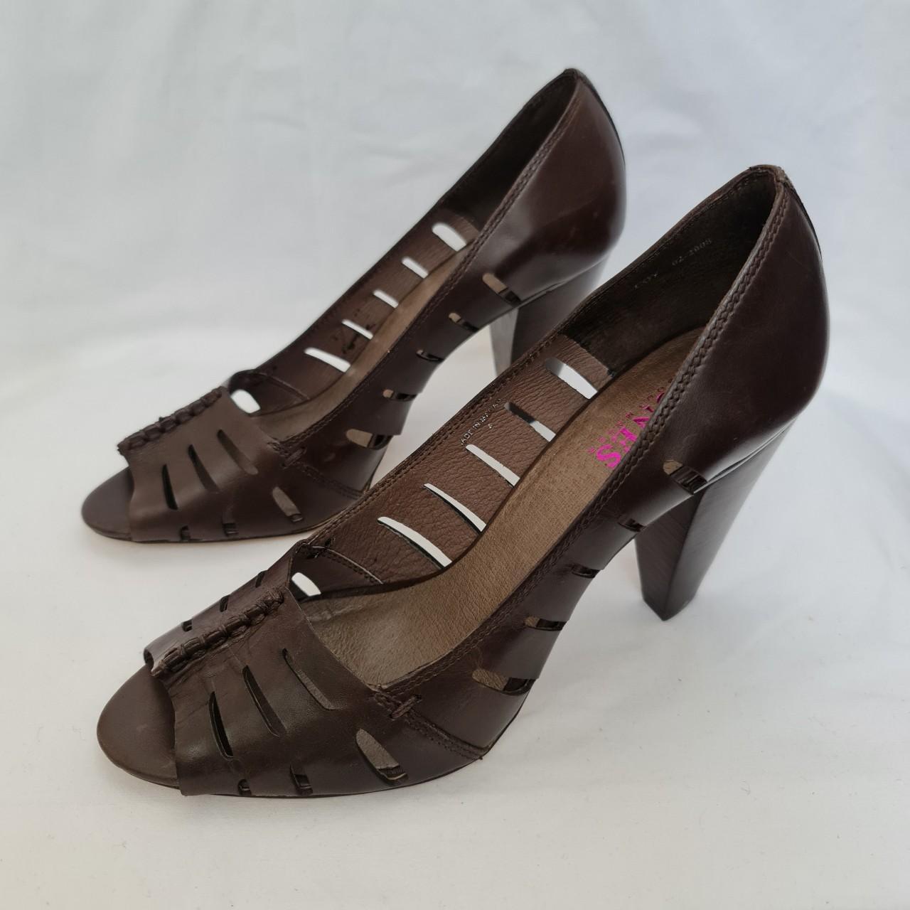 Jones Bootmaker Coy Womens Size 7 Court Heel Peep... - Depop