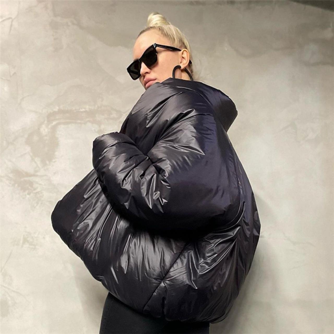 Women's Oversized Winter Jacket 🔥 Solid Loose Thick... - Depop