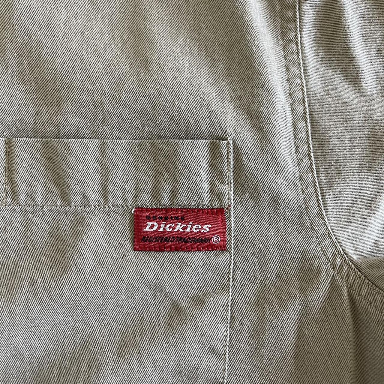 Dickies 2-tone Work Shirt! - khaki and navy tones... - Depop