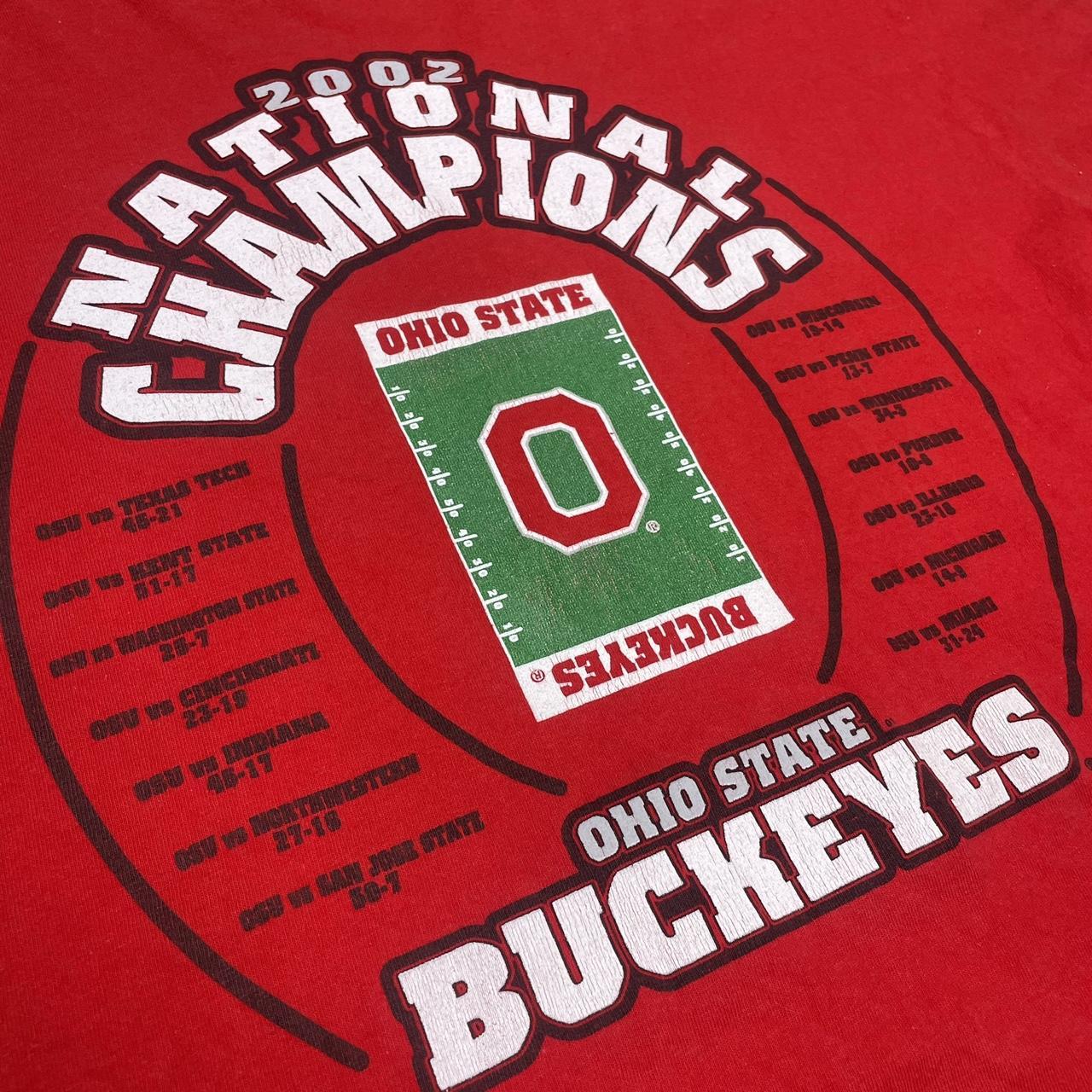 Vintage Y2K 2002 Ohio State Buckeyes Championship... - Depop