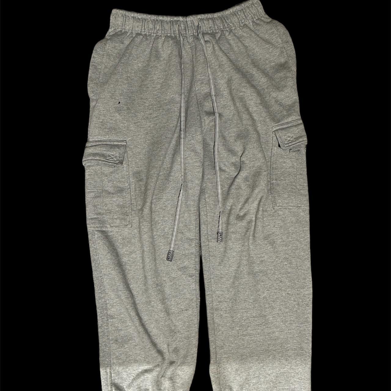 grey proclub sweatpants XXL (weak velcro and rips at... - Depop