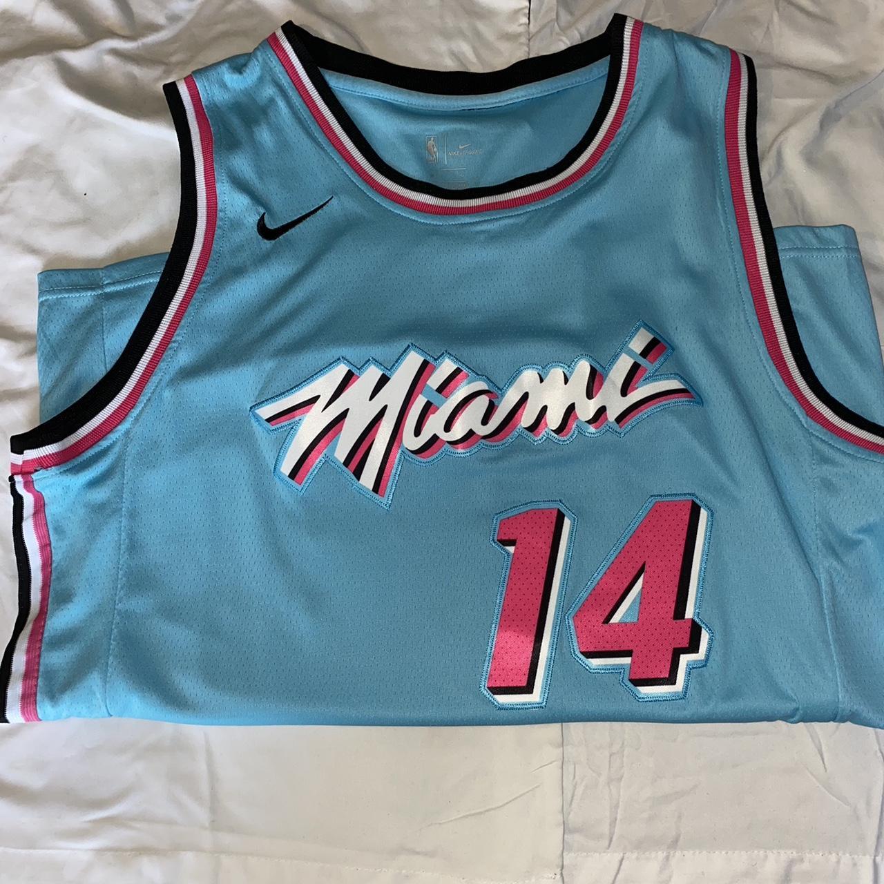 NBA Men's Pink and Blue Top | Depop