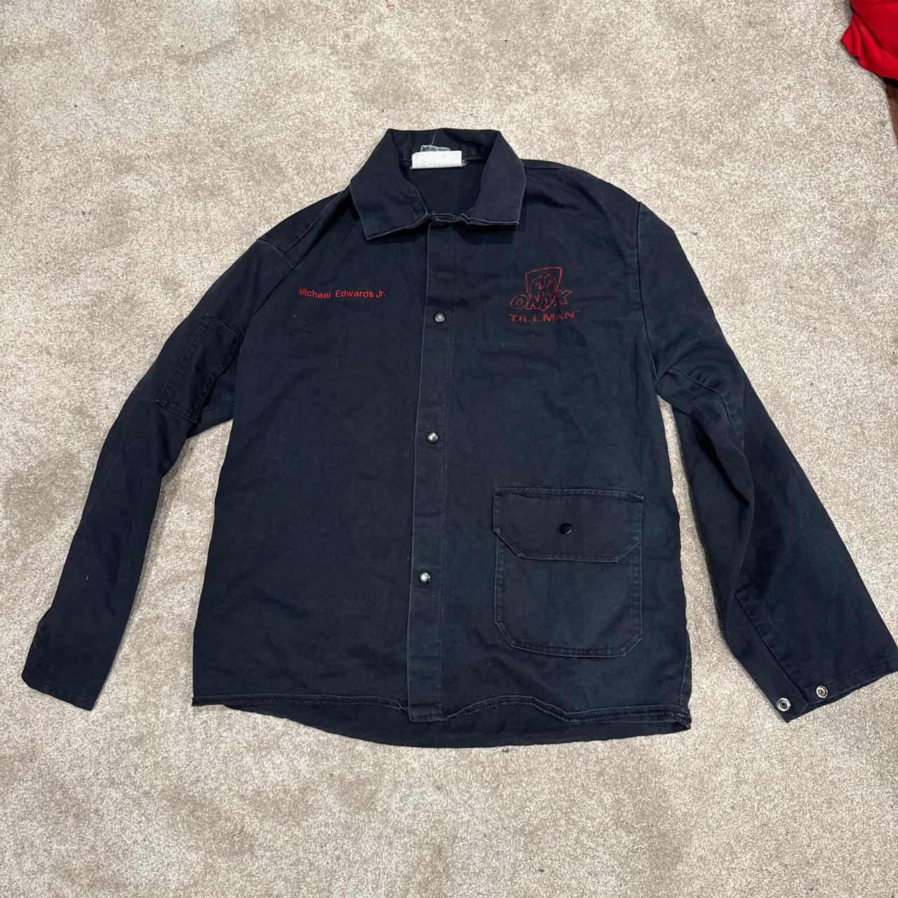 Y2K Weed Work Wear jacket - Depop