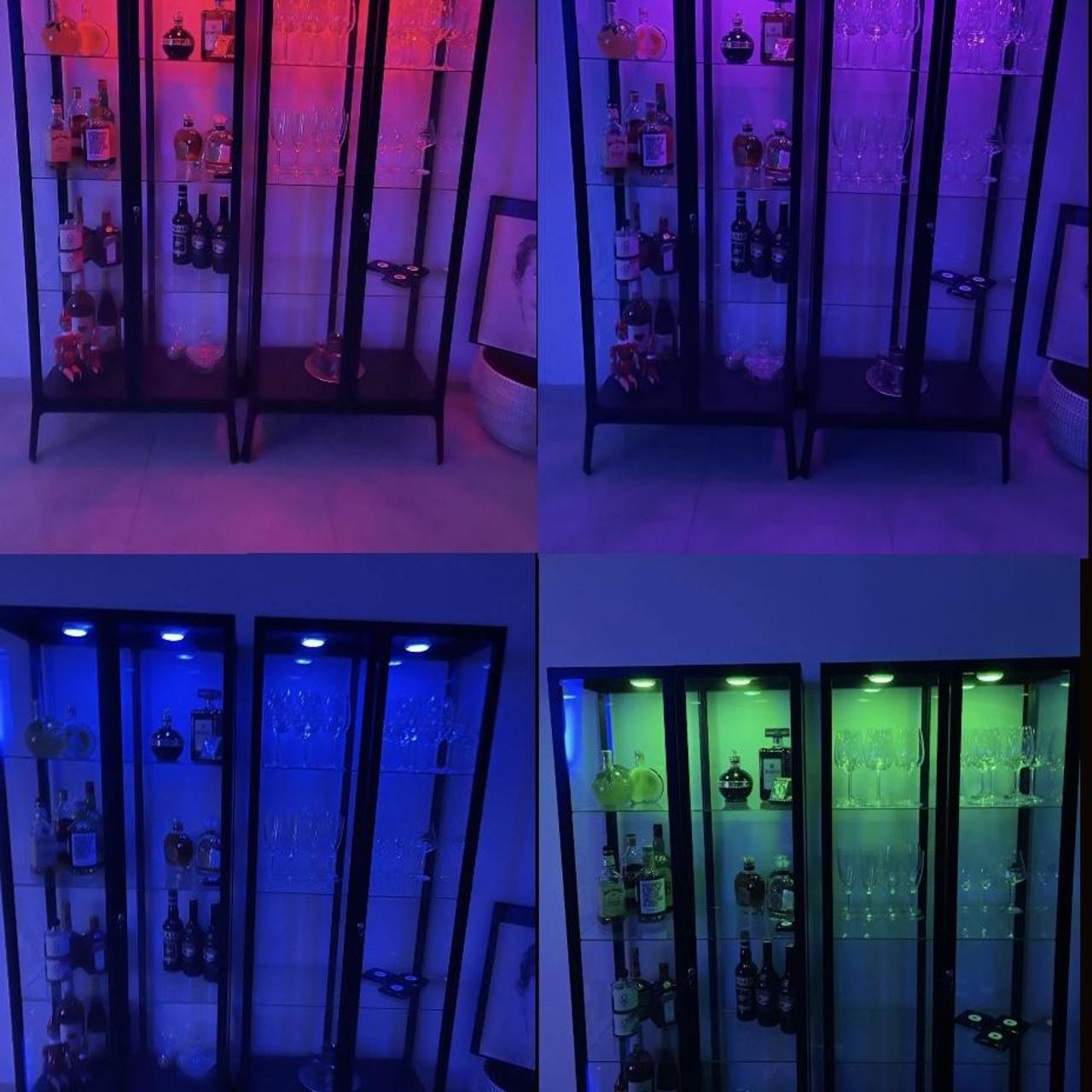 RGB PUCK USB LIGHTING, usb charged, color changing,... - Depop